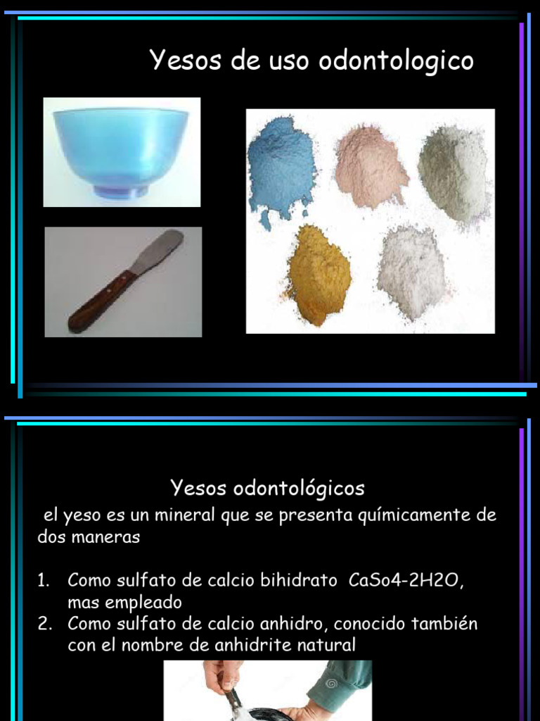 Yesos de Uso Odontologico | PDF | Yeso | Ingeniería de Edificación