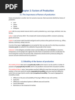 TOPIC 1 factors of production -1 | PDF | Labour Economics | Interest