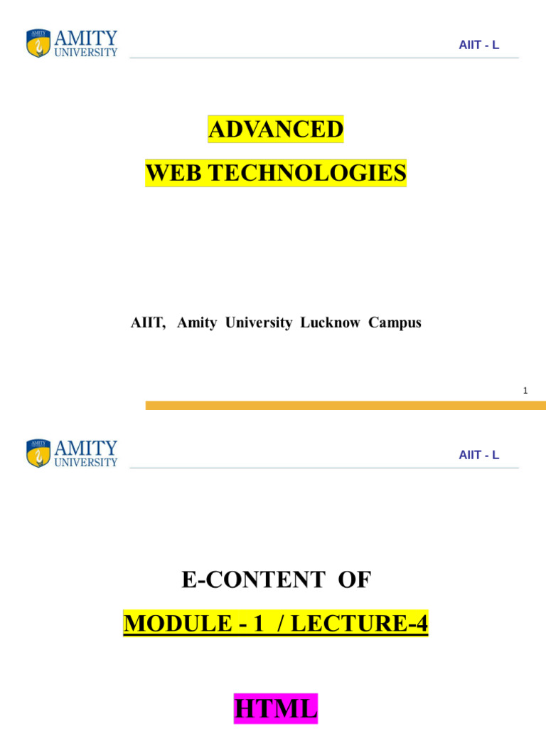 Module 1 Lecture 4 | PDF