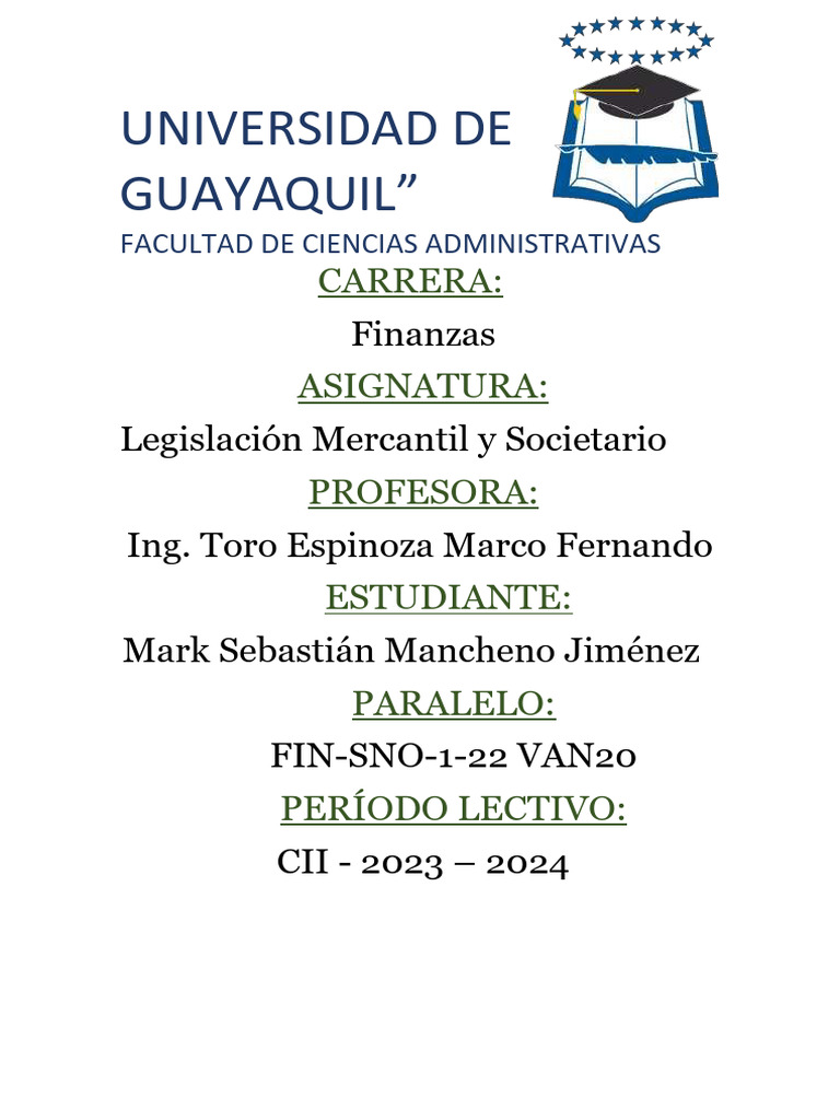 U3 - Tarea #4-Legislación Mercantil y Societario | PDF | Seguro | Comercio