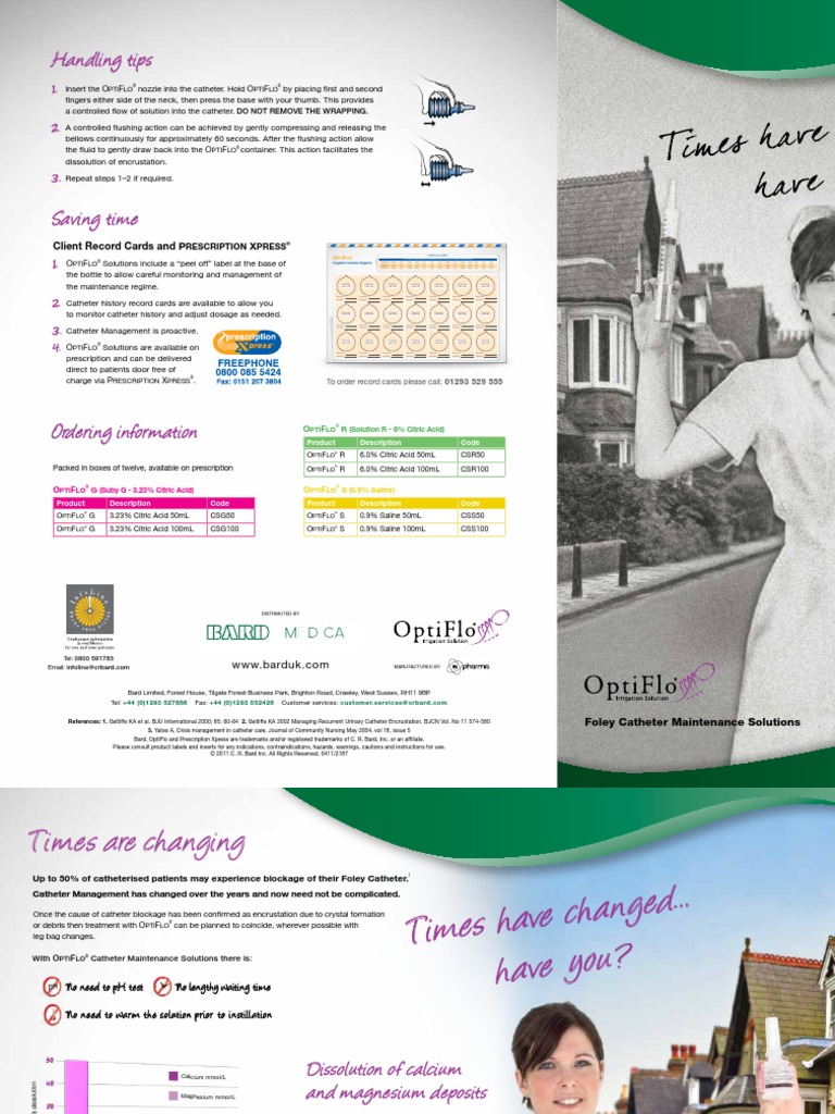 2187 Optiflo Brochure AW Amended Web | PDF | Catheter | Magnesium