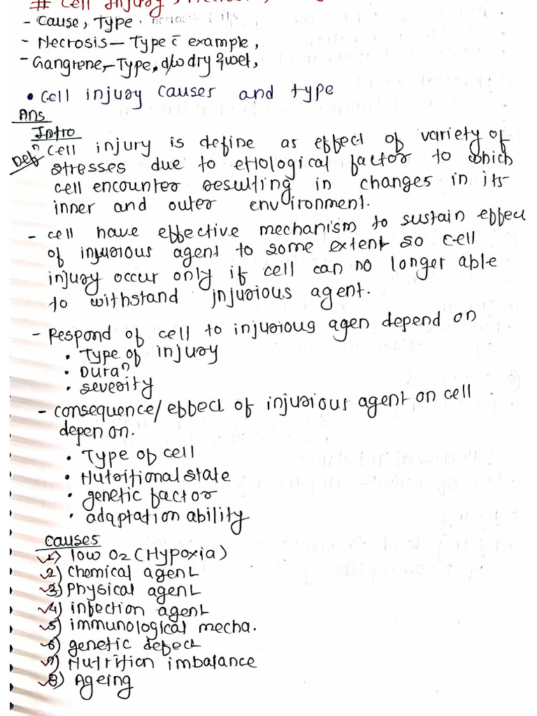 Sagar Notes Pathology | PDF