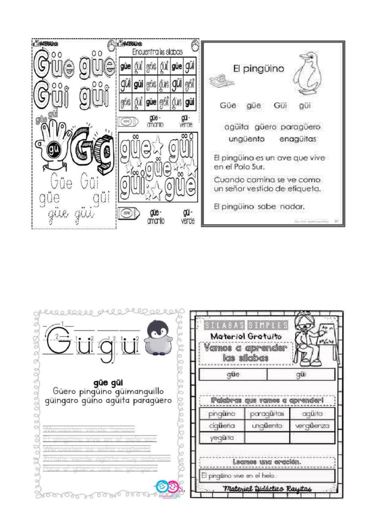 Actividades Con La Ge Gi | PDF