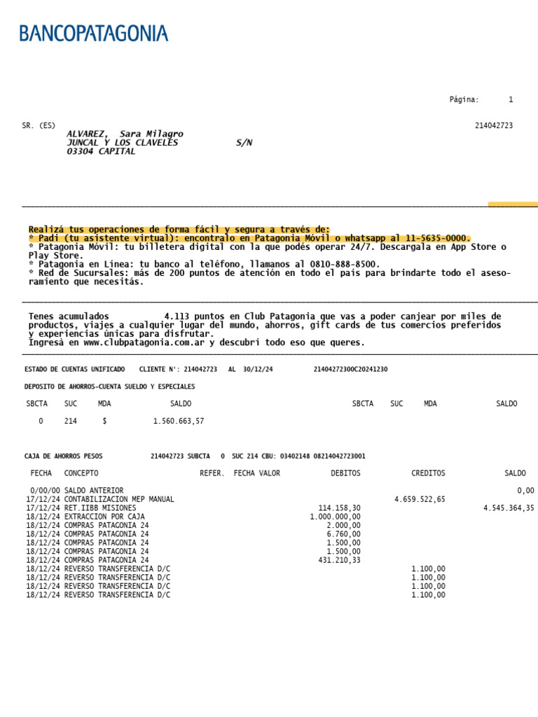 Resumen de Cuenta | PDF | Bancos | Impuesto al valor agregado