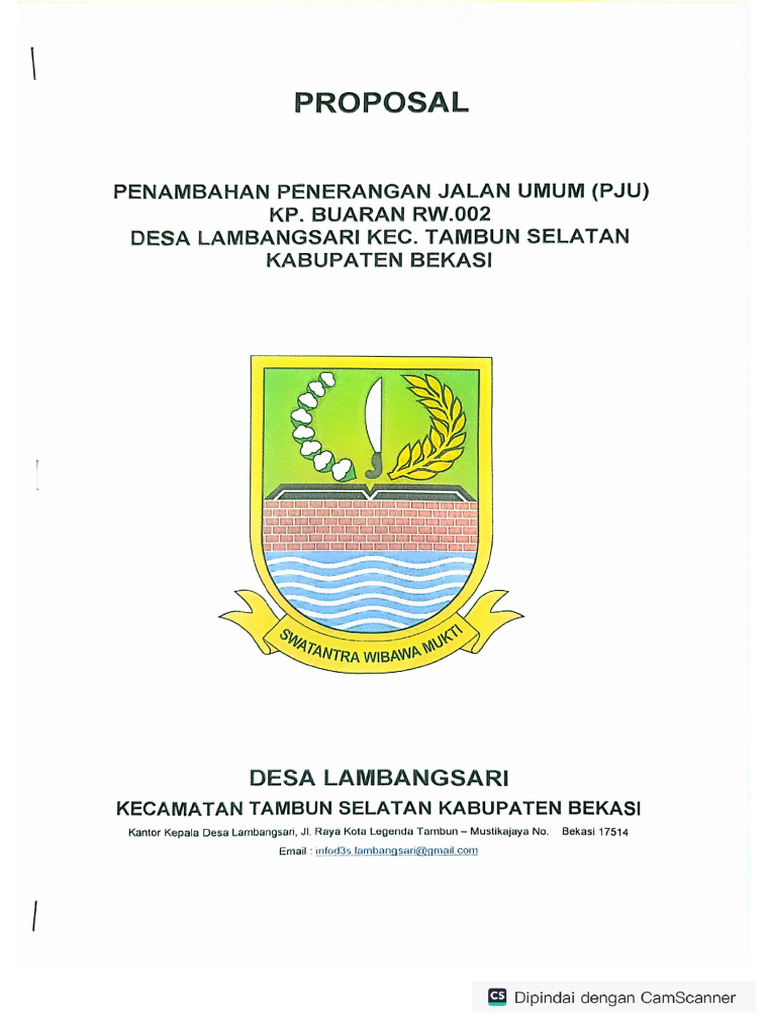 Contoh Proposal Pengajuan Pokir Dewan | PDF