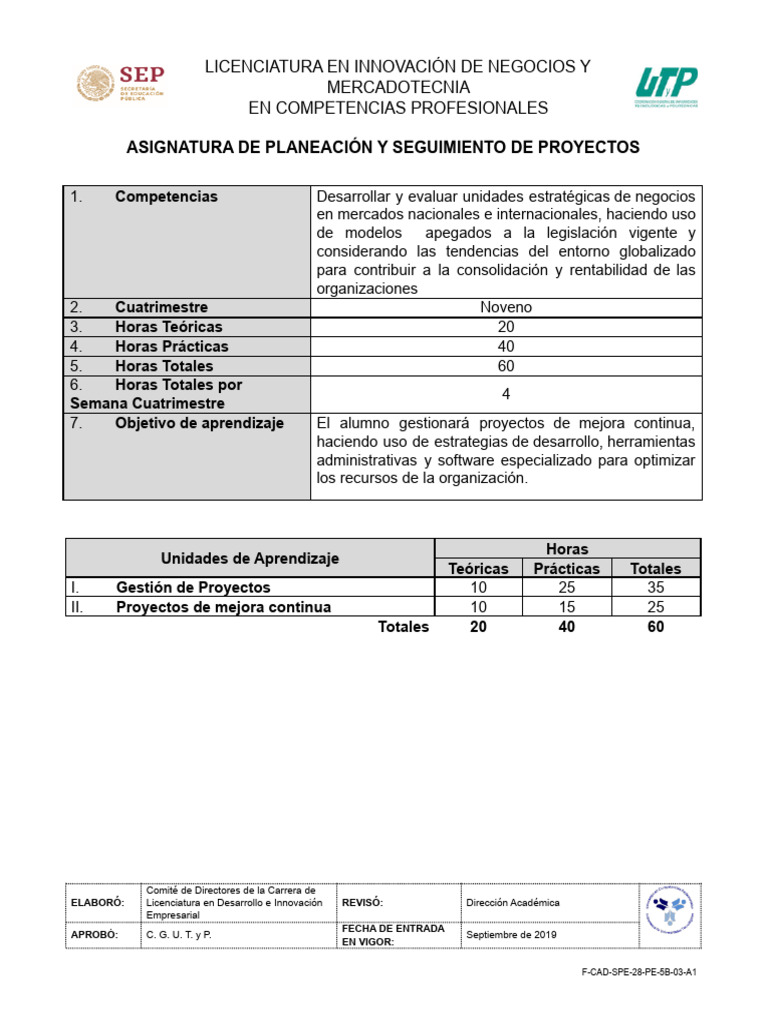 Planeacion y Seguimiento de Proyectos.doc | PDF | Planificación | Investigación de mercado