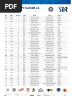 TATA IPL 2022-Match Schedule | PDF | Summer Sports | Cricket Competitions
