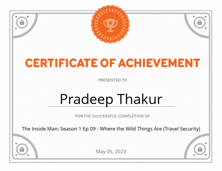 Certificate 08 | PDF