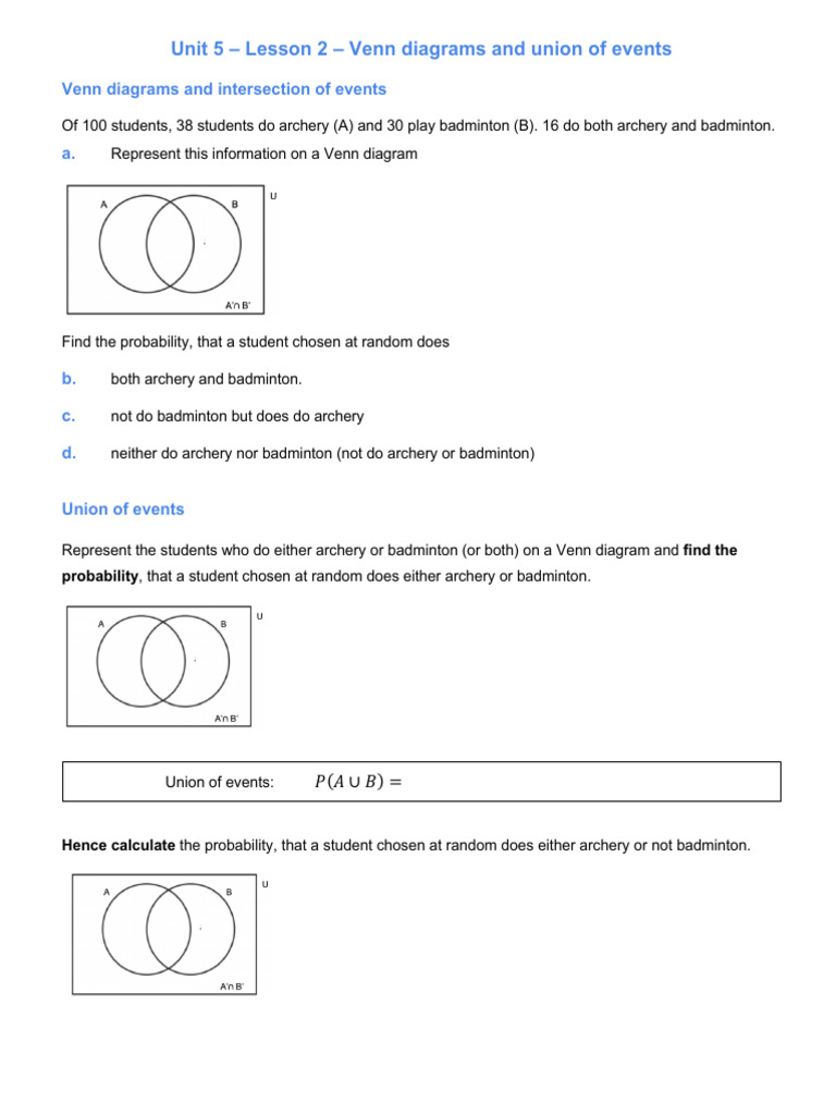 Unit 5 - Lesson 2 | PDF