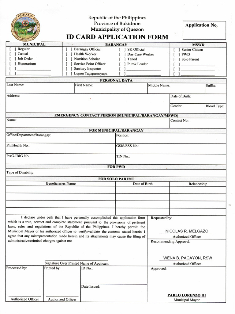 Id Application Save | PDF