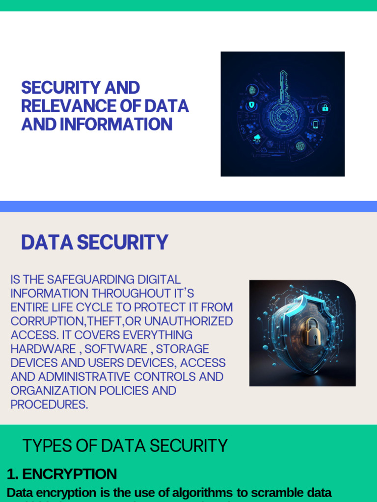 Chapter 3 - Security and Relevance of Data and Information | PDF ...