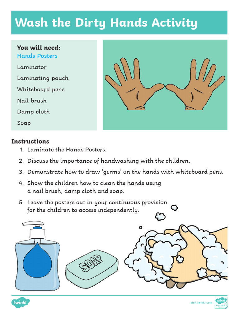 Preschool Handwashing Craft Activity | PDF