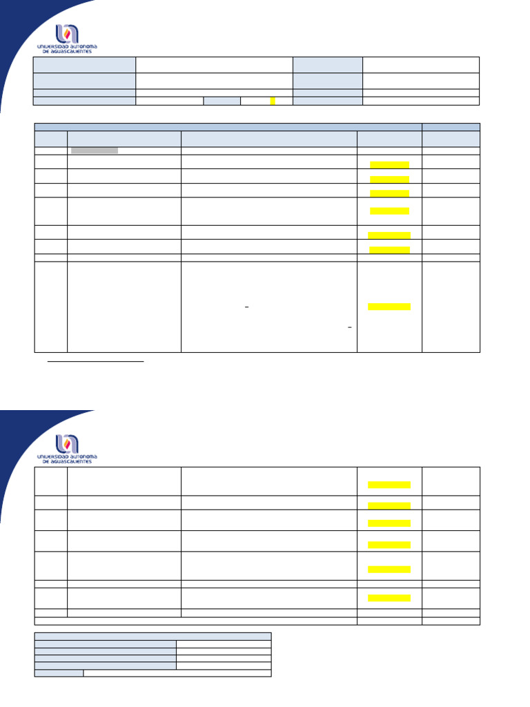 FO-DOC-CA-21. Formato de Planeacion y Seguimiento de Programa de Materia | PDF | Nutrición ...