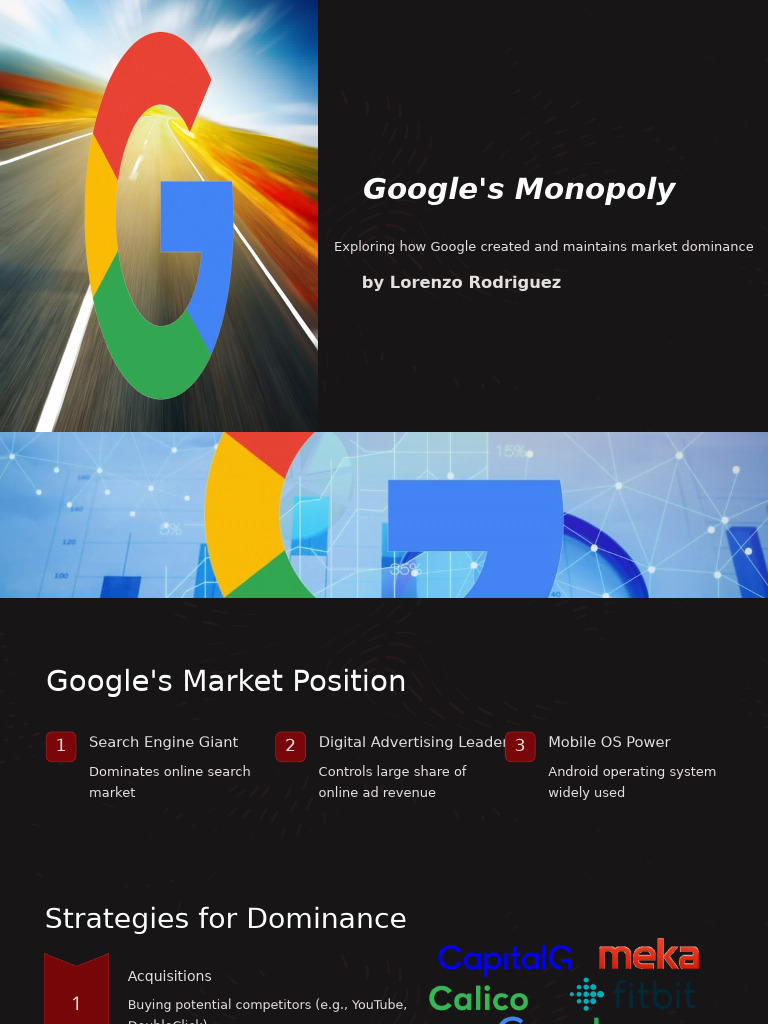 Googles Monopoly Strategies and Impact | PDF