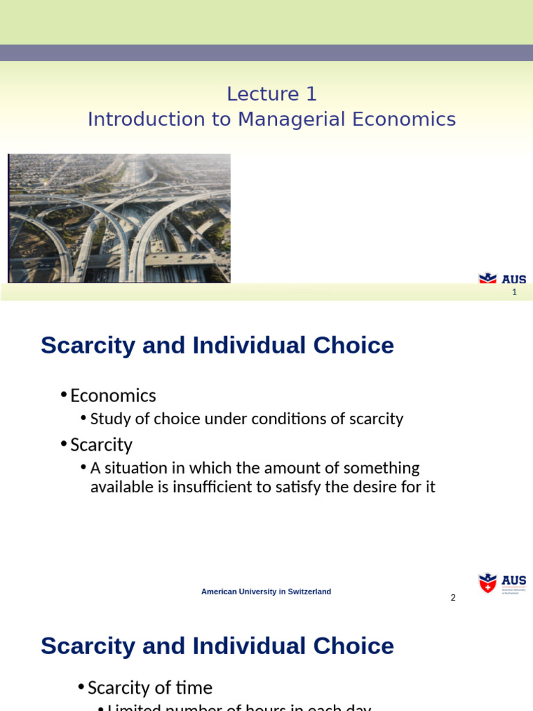 Lecture1 - Introduction Nto Managerial Economics | PDF | Economics | Slope