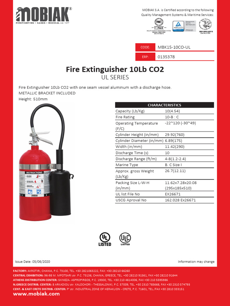 FIRE EXTINGUISHER 10LB CO2 - en | PDF