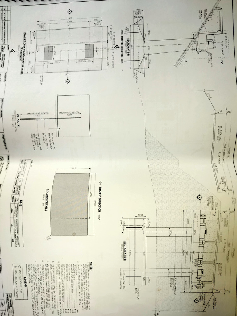 Ch.270+965 Abutment Raft Drawing | PDF | Civil Engineering | Transport ...