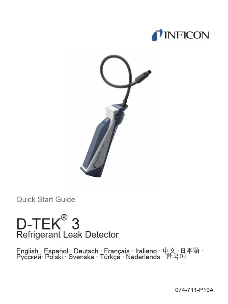 Quick Start Guide, D-TEK 3 (Multi-Language) | PDF | Manufactured Goods