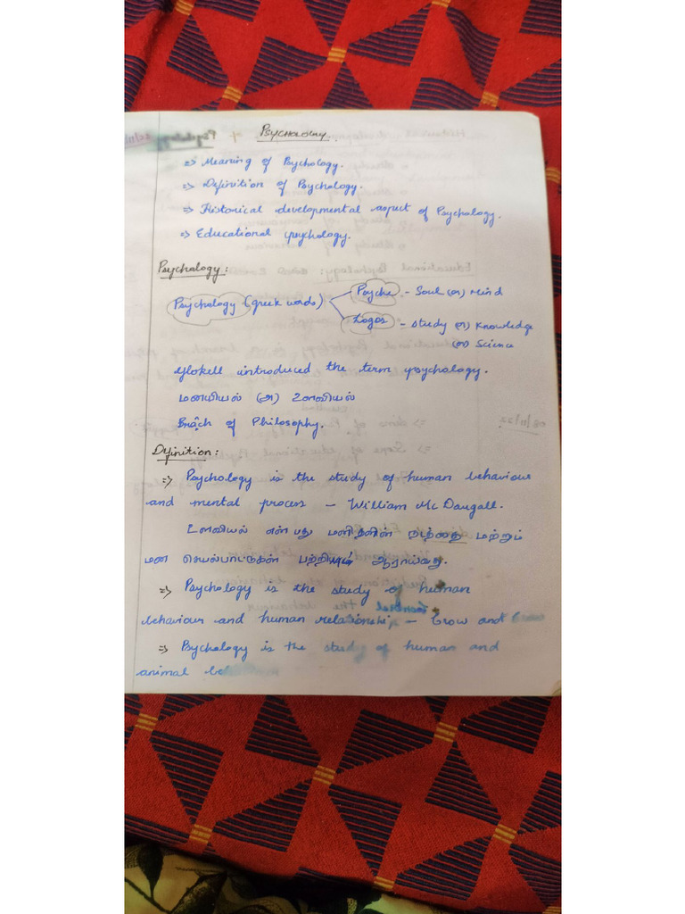 Psychology - Unit 1 | PDF