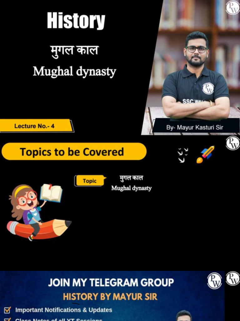 Mughal Dynasty _ Class Notes (1) | PDF