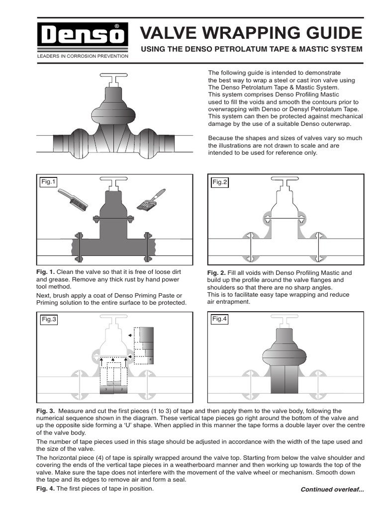 Denso Valve Wrapping Guide | PDF | Valve | Industrial Processes