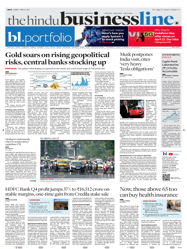 BL Portfolio 2104 | PDF | Futures Contract | Insurance