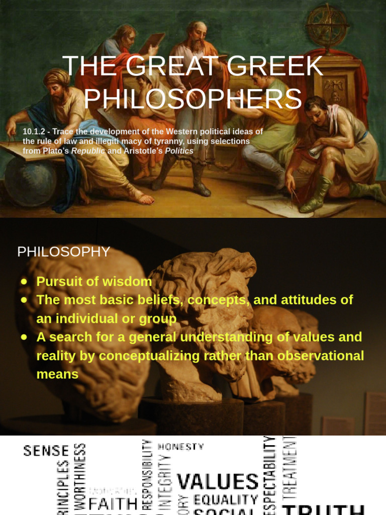 Greek Philosophers and Political Ideas | PDF