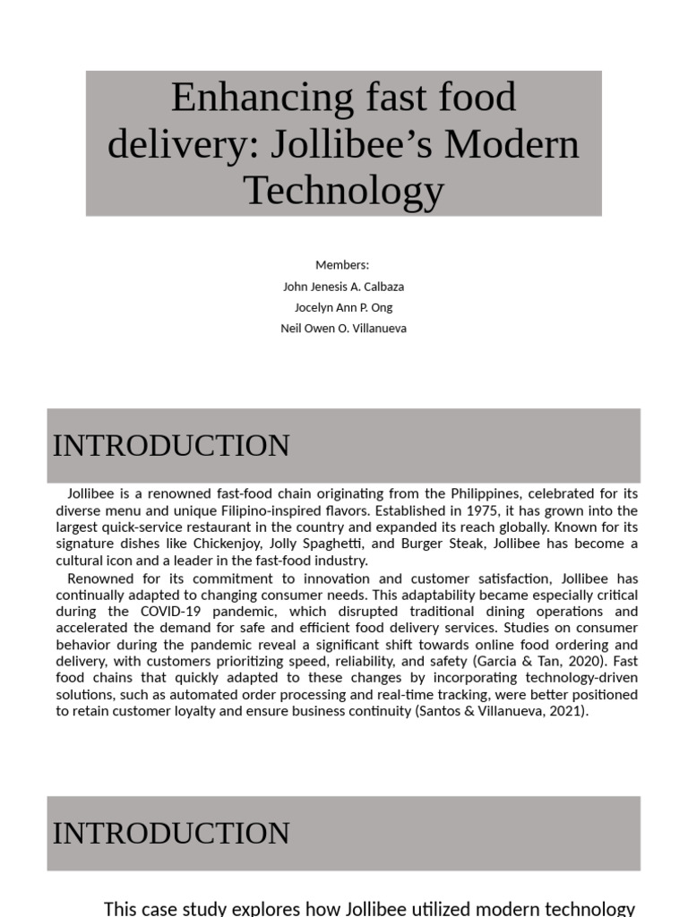 Ict Case Study - Jollibee | PDF | Fast Food