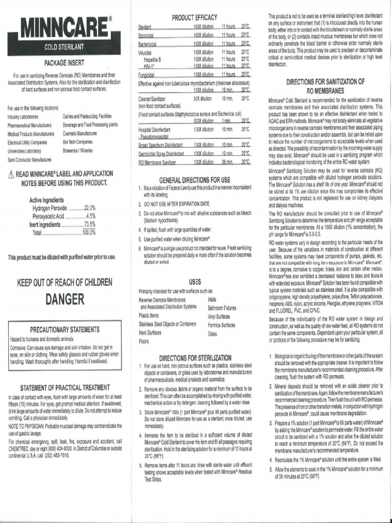 Insert Minncare | PDF