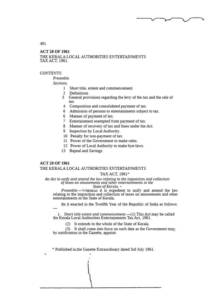 Local Authorities Entertainment Act | PDF | Taxes | Fine (Penalty)