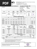 Sample MTC: Material Test Certificate | PDF | Screw | Manufactured Goods