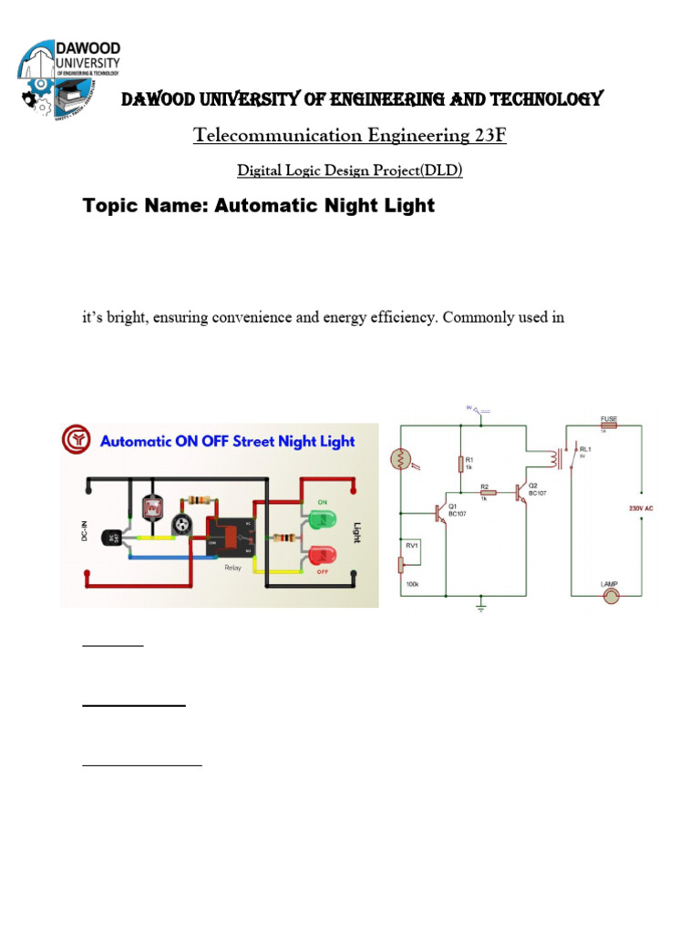 Dawood University of Engineering and Technology DLD PROJECT 2 | PDF