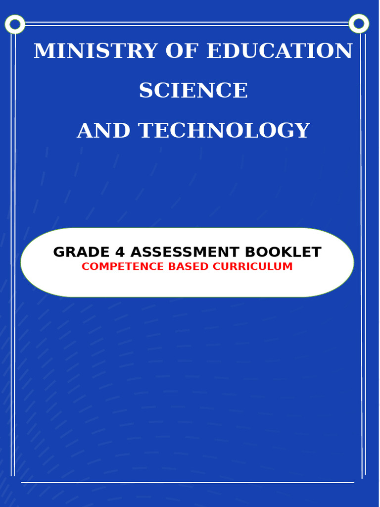 Grade 4 Assessment Booklet PDF | PDF | Manure | Water Conservation