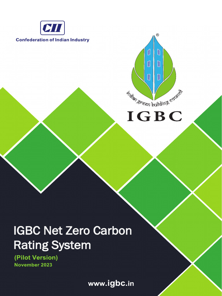 IGBC Net Zero Carbon Rating System (Pilot Version) (1) | PDF ...