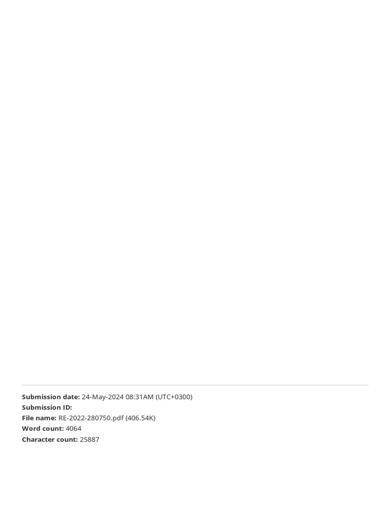 RE 2022 280750 - Plag Report | PDF