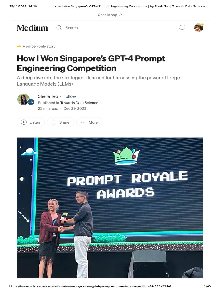 Winning Strategies for GPT-4 Prompt Engineering | PDF | Statistics | Data Analysis