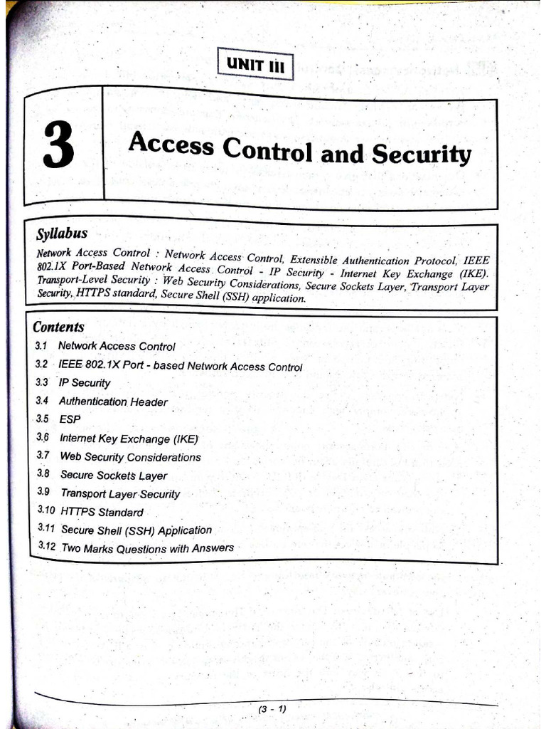 Network Security Unit 3 | PDF