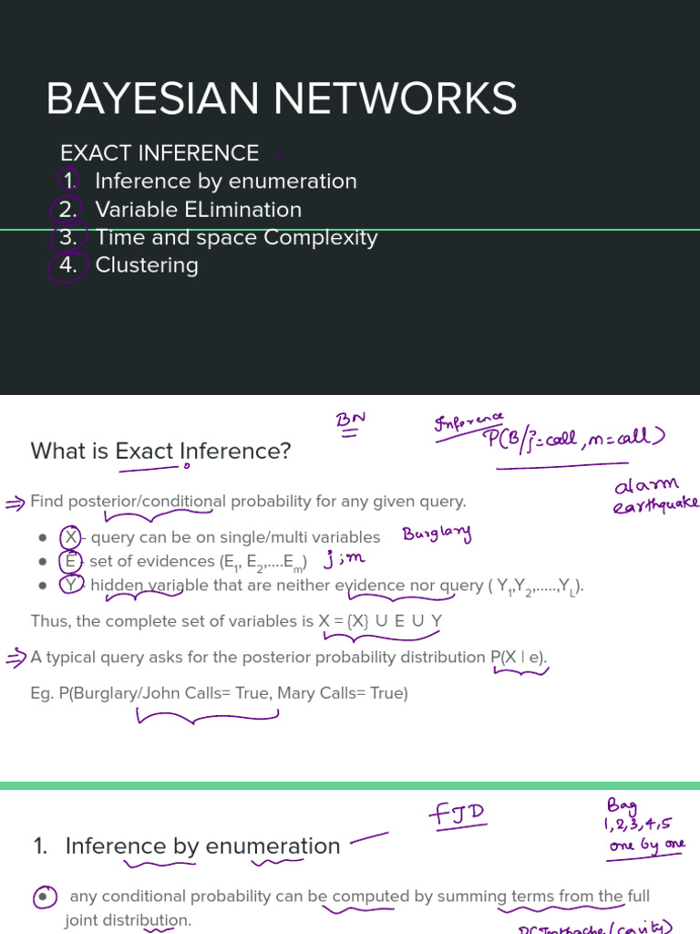 exact inference | PDF | Bayesian Network | Statistical Inference exact inference | PDF | Bayesian Network | Statistical Inference