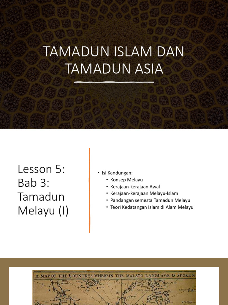 TITAS Lesson 5 Bab 3.1 Tamadun Melayu 1 | PDF