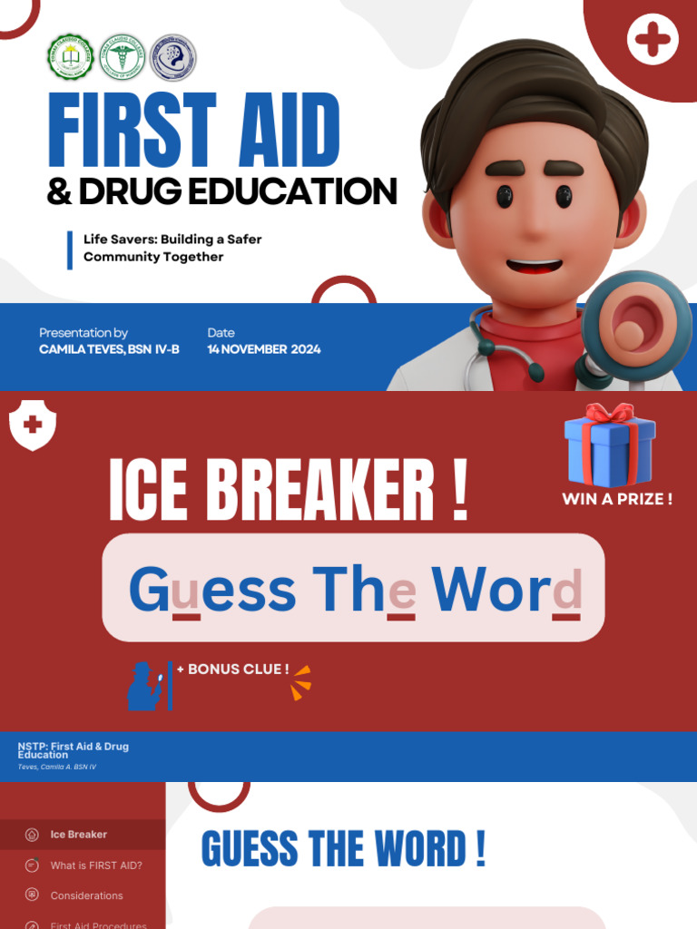 Basic First Aid & Drug Education | PDF | Substance Abuse | First Aid