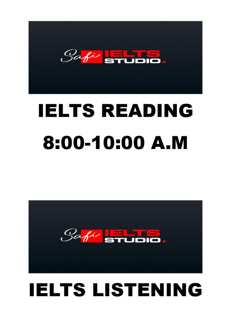 IELTS and PTE Exam Schedule | PDF
