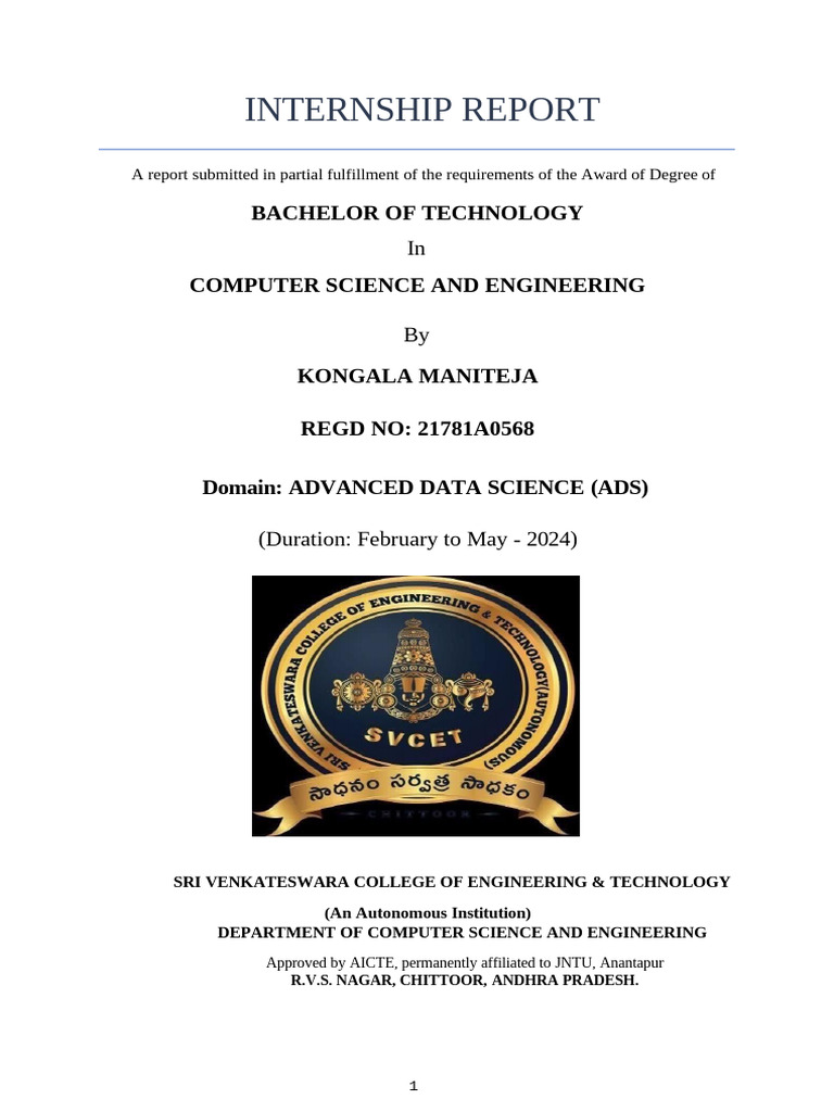Maniteja Report | PDF | Relational Model | Databases