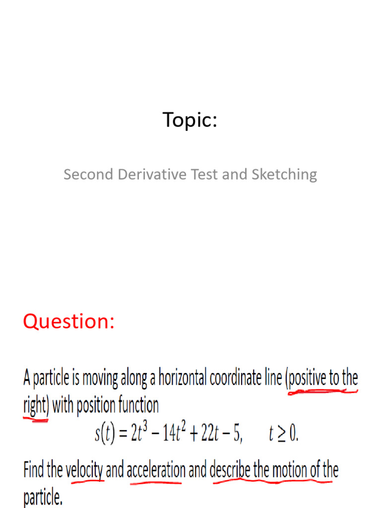 Second Derivative | PDF
