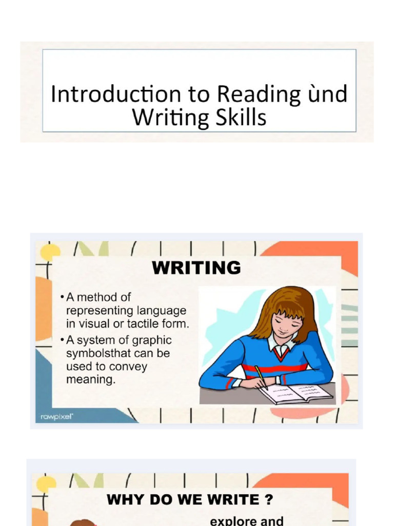 Reading and Writting Introduction | PDF