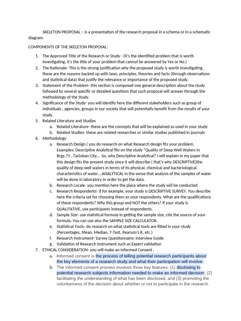 Skeleton Proposal | PDF | Survey Methodology | Sampling (Statistics)