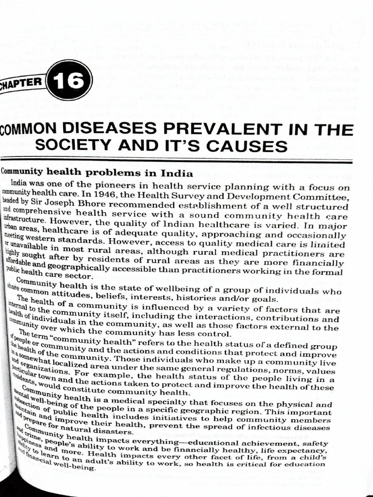 Common Disease Prevalent in The Society and It-S Causes in English 10 ...