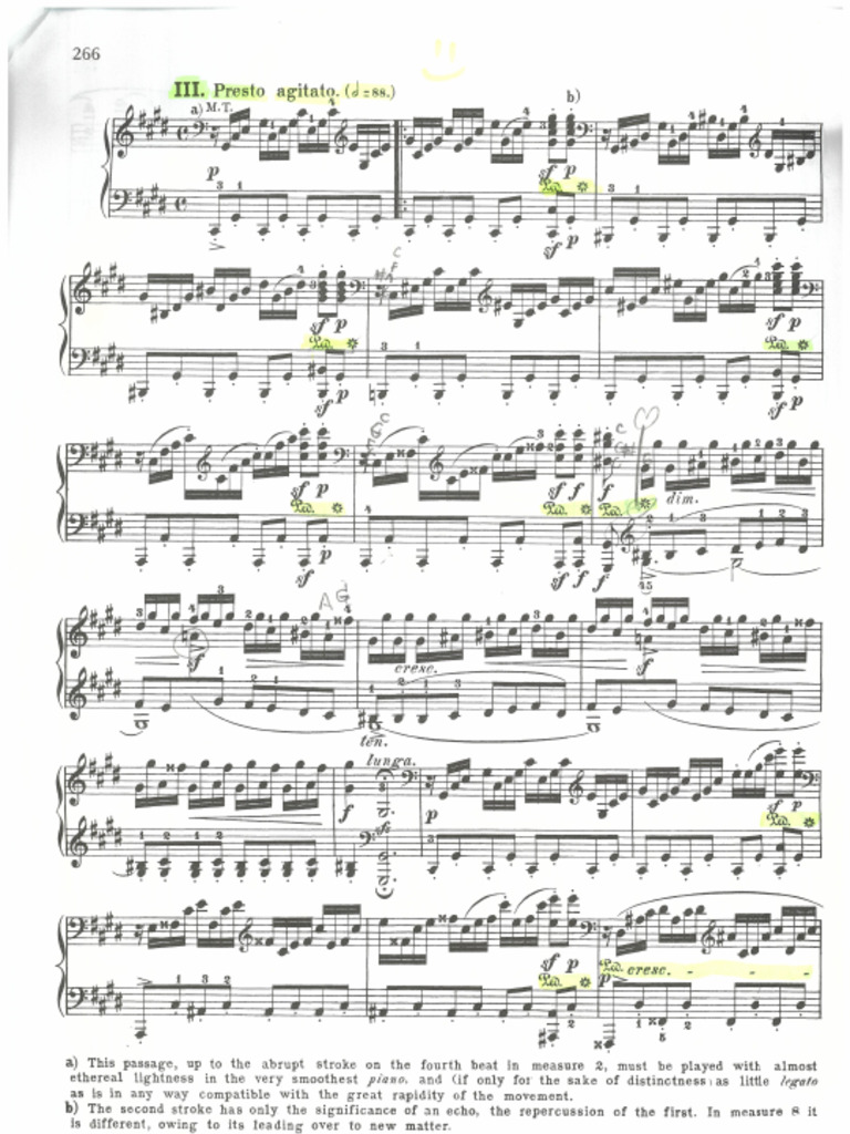Moonlight Sonata 3rd Movement - Beethoven | PDF