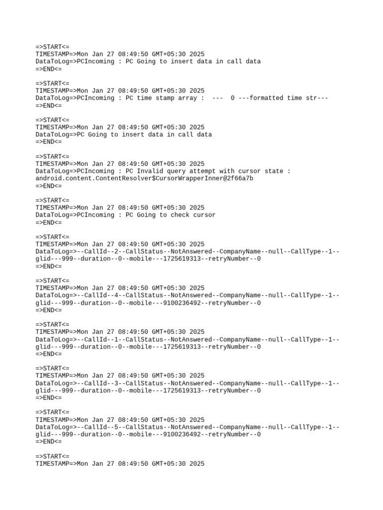 NSDMERPLogs_2025-01-27 | PDF | Information Retrieval | Information Technology Management