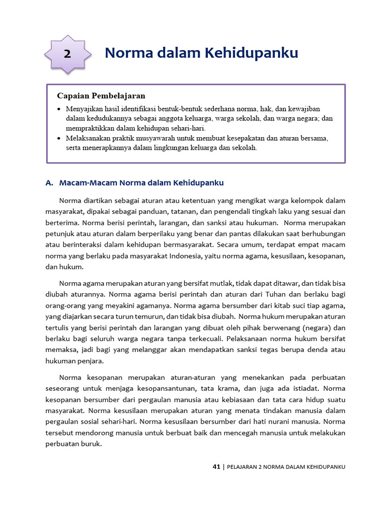 Penerapan Norma dalam Kehidupan Sehari-hari | PDF