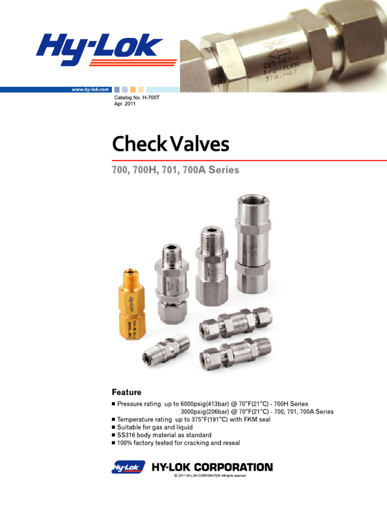 700-Series Check Valve | PDF